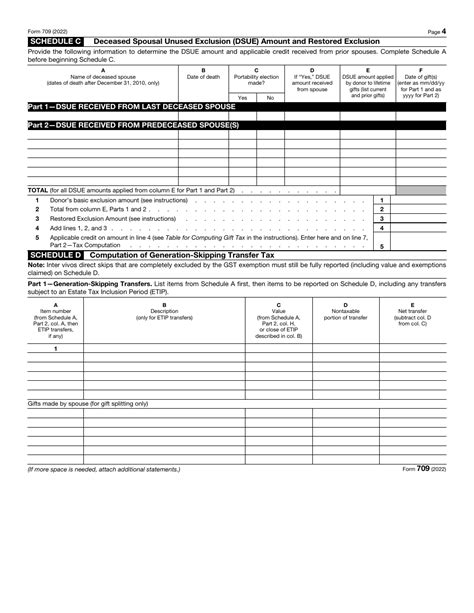 Image result for Sample Form 709 Filled In