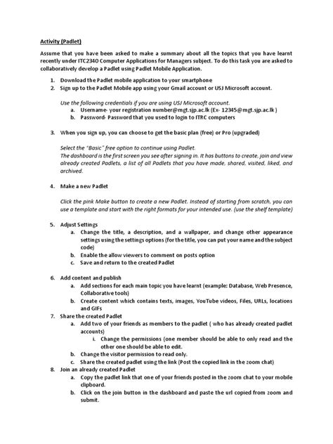 Image result for Tutorial Padlet PDF