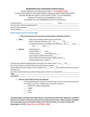 Image result for Cross Connection Test Form