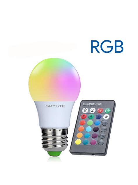 LED RGB Light Bulb with Remote Control | Skylite - Lighting Store