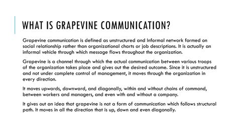Image result for Grapevine Communication Types