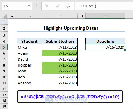 Image result for Color Code Update in Excel for Week Days