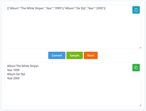 Image result for Convert JSON to Text Example