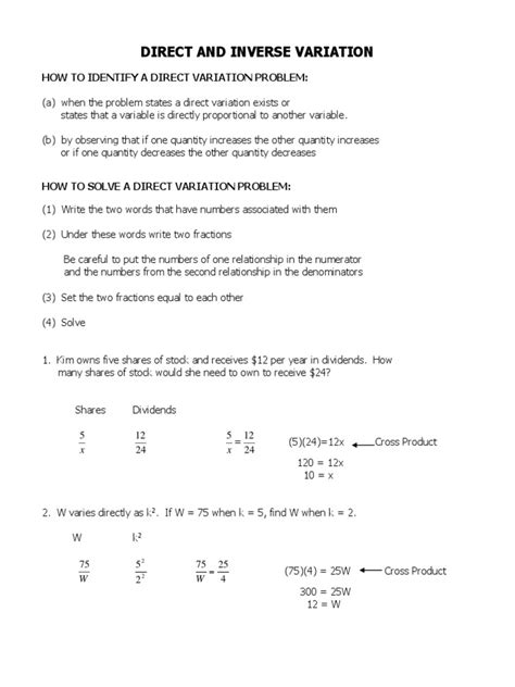 Image result for Inverse Variation Problems
