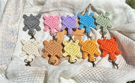 Image result for Macrame Turtle Keychain