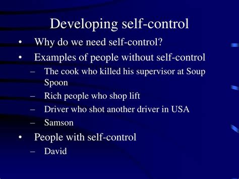 Image result for Self-Control Examples