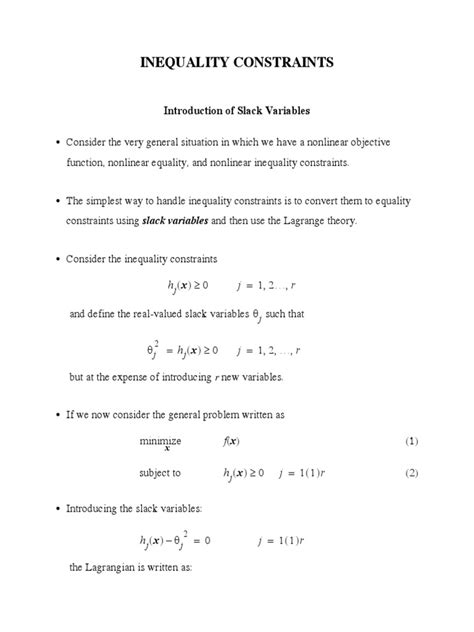 Image result for Slack Variable in Linear Programming