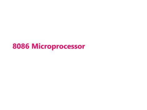 Image result for 8086 Microprocessor Complete Notes PDF