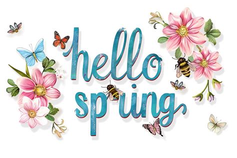 Image result for Hello Spring Text