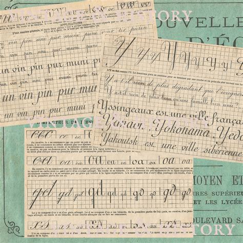 Image result for French Cursive Lettering Card