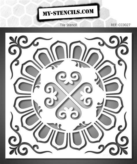 Image result for Tile Stencil Patterns