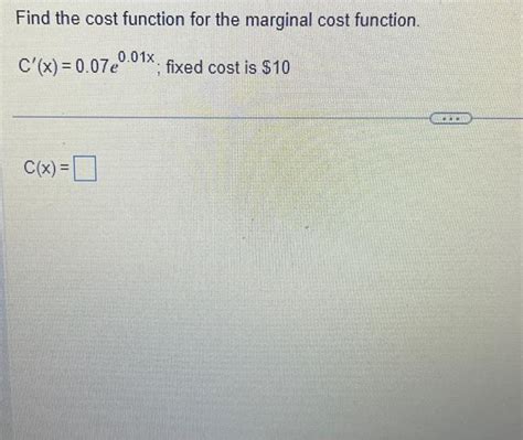 Image result for How to Find the Marginal Cost Function
