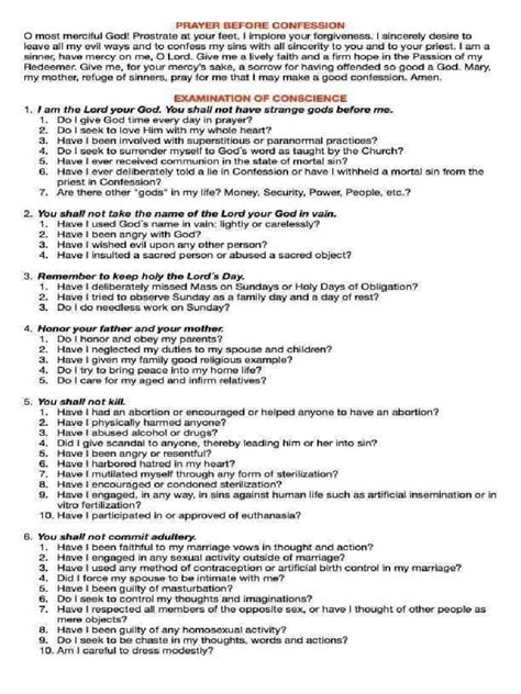 Image result for Step by Step Confession Guide