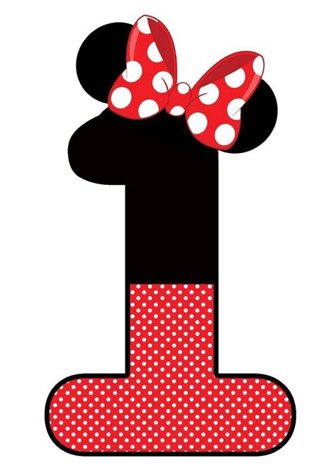 Image result for Minnie Mouse Numbers