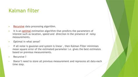 Image result for Kalman Filter PPT Example