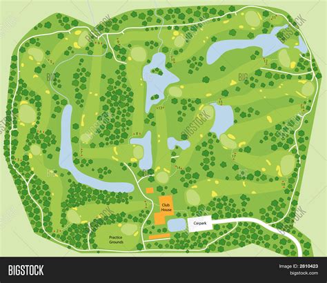 Image result for Golf Course Map