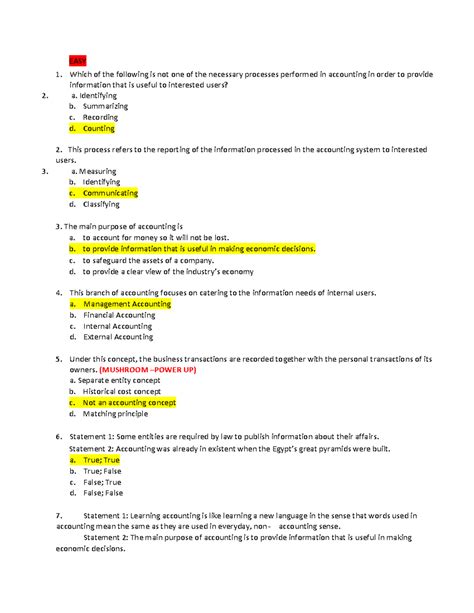 Image result for Basic Accounting Questions