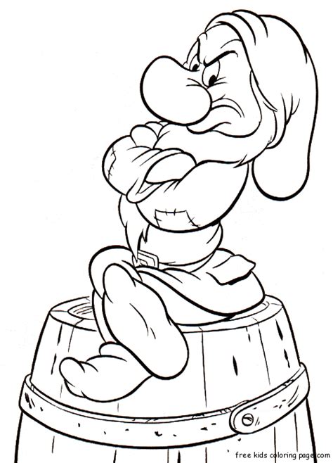 Image result for Disney Grumpy Coloring Pages