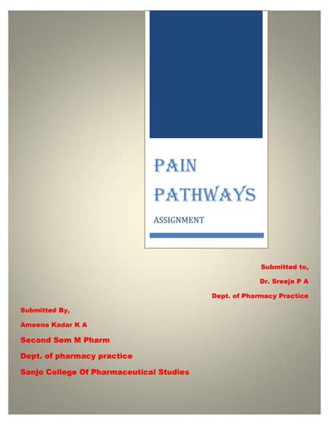 Image result for Pain Management Pathways