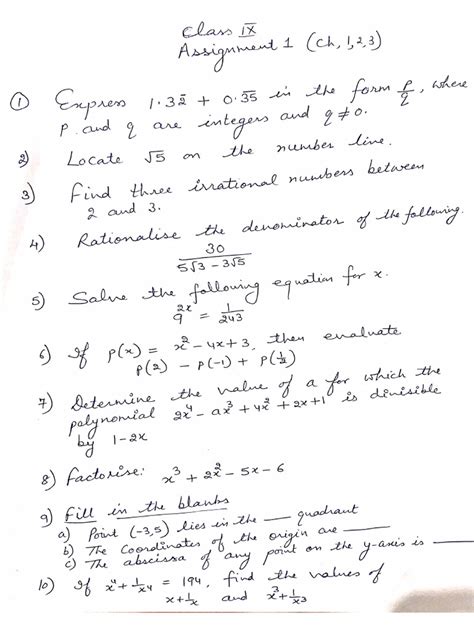 Image result for Class 9 Assignment 9th Week