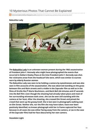 Image result for Pictures That Cannot Be Explained