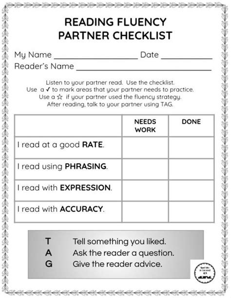 Image result for Fluency Checklist