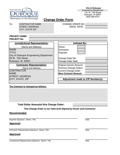 Image result for Document Change Order Process
