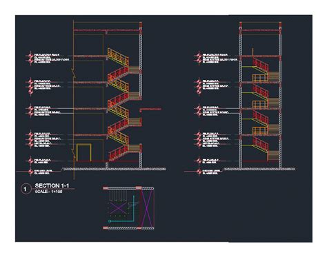 Image result for Make Stair Section in CAD Using Array