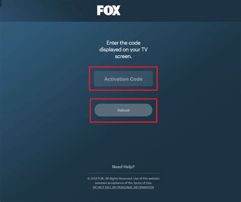 Image result for Fox News Activation Code Entry