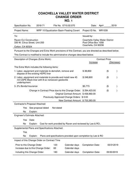Image result for Document Change Order Process