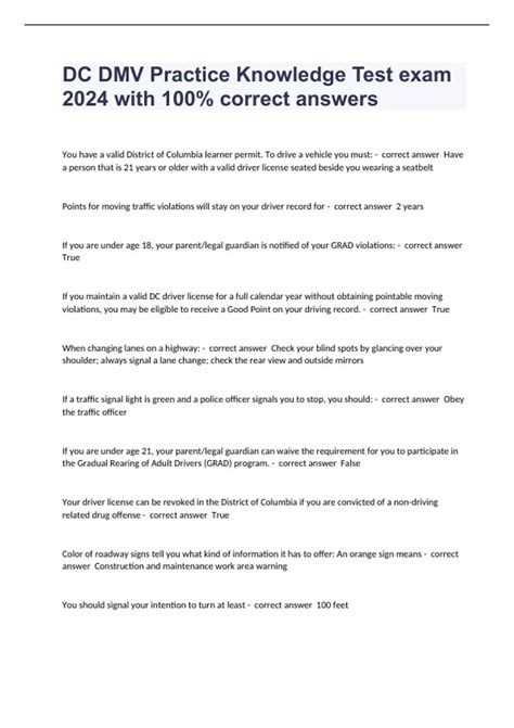 Image result for DMV Knowledge Test Practice