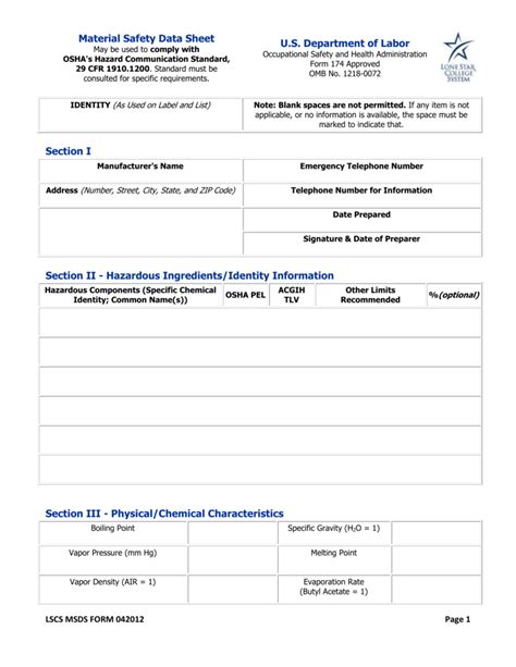 Image result for SDS Format