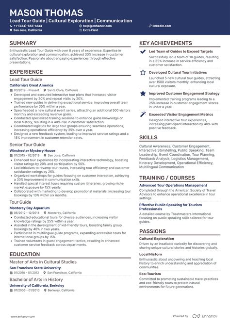 Image result for Example of Tour Guide Profile