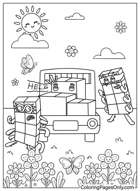 Image result for NumberBlocks 4 Coloring