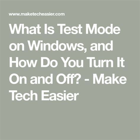 Image result for Test Mode Win 11
