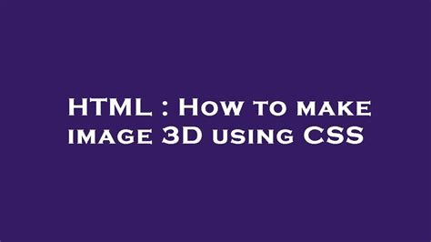 Image result for HTML5 Features 3D Image
