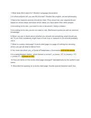 Image result for Module 1 Lesson 2 MLA Discussion