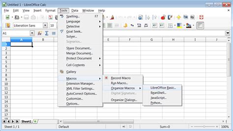 Image result for Tutorial LibreOffice Macro Basic
