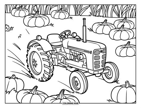 Image result for Tractor Color Pages