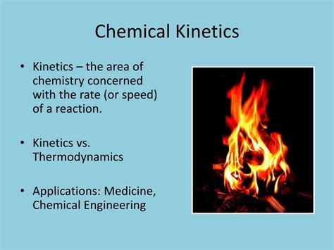 Image result for Examples of Chemical Kinetics