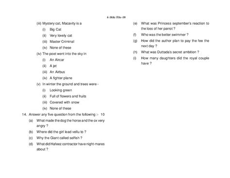 Image result for Model Class 10th Part 8 English