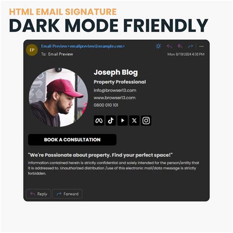 Image result for HTML Email Signature Sample