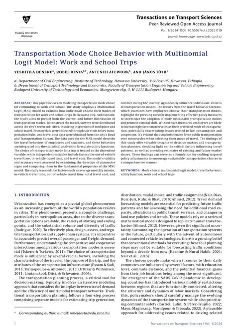Image result for Logit Model Transportation
