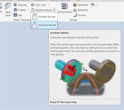 Image result for Involute Spline Geometry
