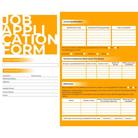 Image result for Practice Job Application Form