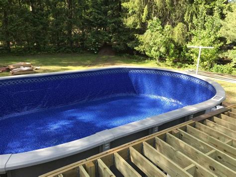 Image result for Oval Pool Install