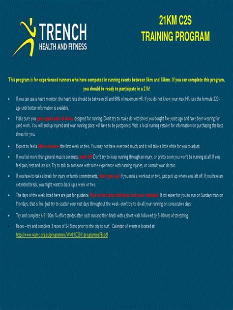 Image result for 16 Week 21Km Training Program