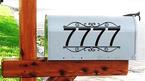 Image result for Custom House Numbers Mailbox