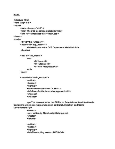 Image result for HTML PDF Layout