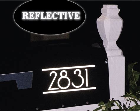 Image result for Reflective Mailbox Numbers